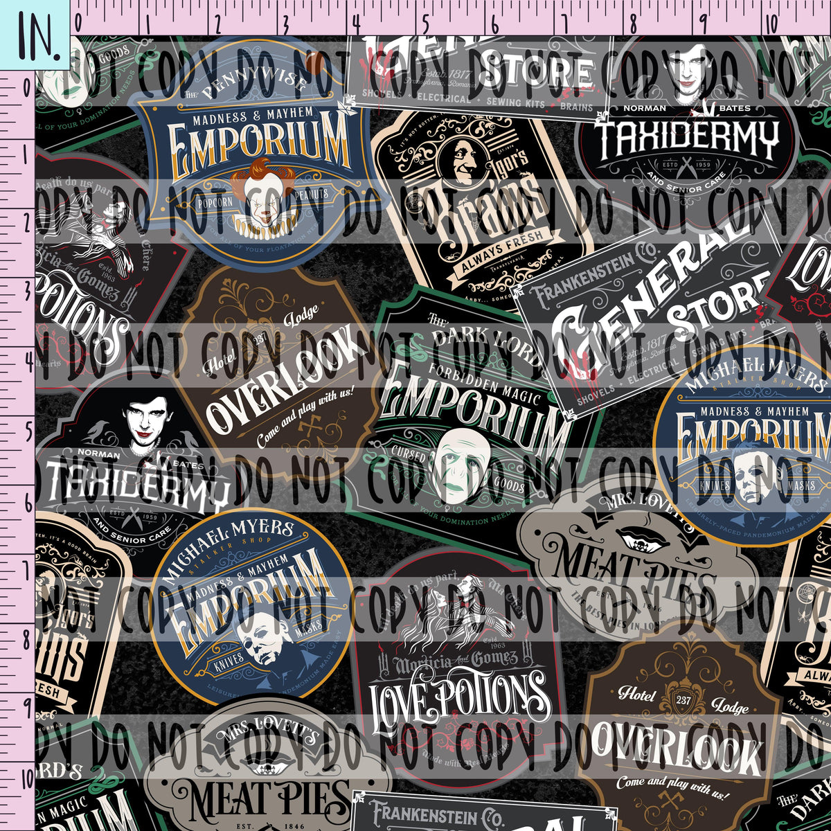 RETAIL *VINYL* Sinister Signs (Large) | Zombie Bunny Fabrics